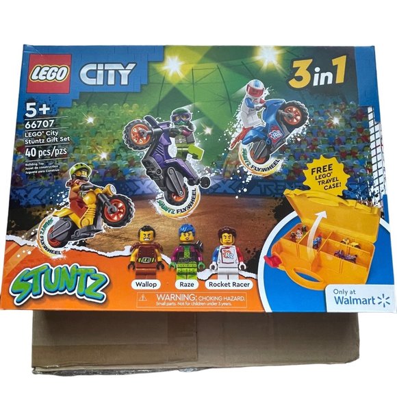 Lego City | Toys | Lego City Stuntz Gift Set 3 In Free Lego Travel Case ...